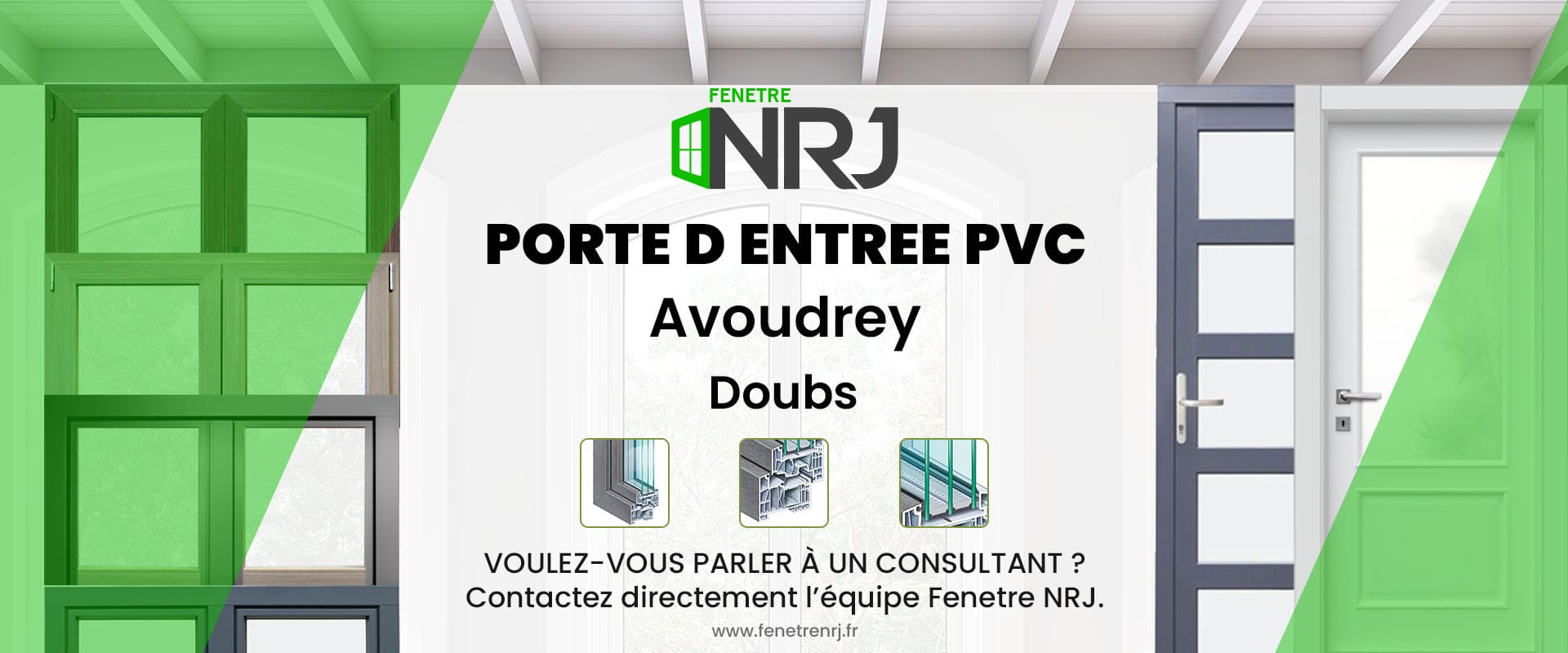 Porte d entree PVC Avoudrey Doubs - FenetreNRJ.fr